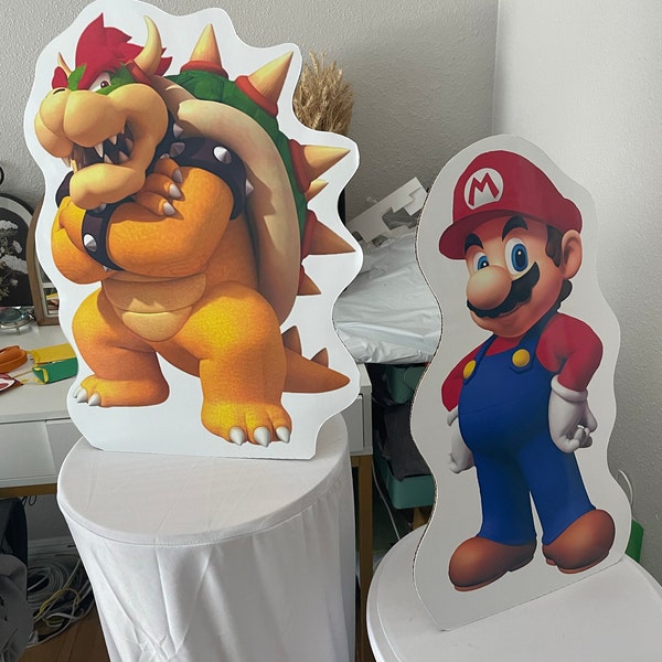 Super Mario Brothers Character Stands, 24in Tall, Party Prop, Cutouts ...