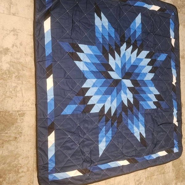 Native Navajo Blanket Native American Star Quilt Blanket Southwest ...
