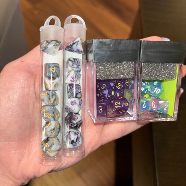 Marble With Gold Numbers 10mm Mini Poly 7 Dice Set - RPG Tool Tabletop ...