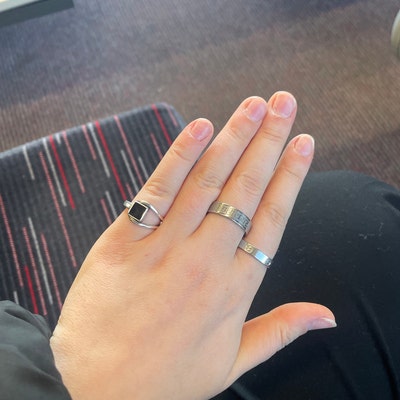 Melted Drip Silver Ring, Liquid Metal Dripping Ring for Women ...