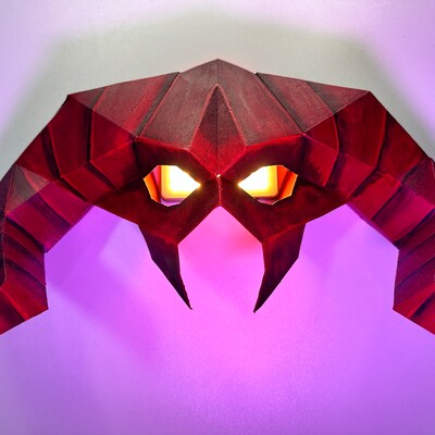 Egyptian God HORUS Paper Mask Make It With This Low-poly Mask Template ...