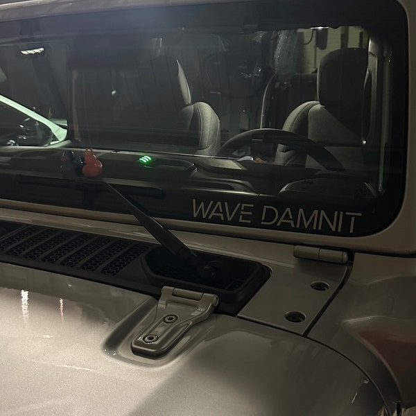 Wave Damnit Decal - Etsy