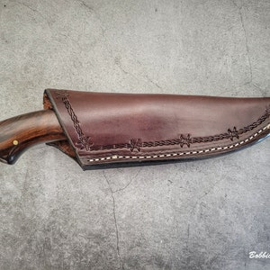 Bifold Leather Wallet Beaver Tail Inlay Wallet Bifold | Etsy