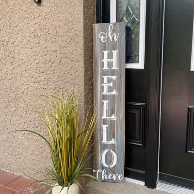 Farmhouse Welcome Sign, Double Sided Sign, Reversible Sign, Welcome ...