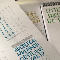 Block Lettering Worksheets - Etsy
