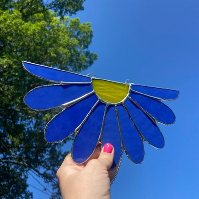 Stained Glass Patterns Flower Set of 3 DIY Stained Glass - Etsy