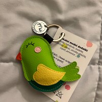 Cute Pigeon Bird Keychain, Pigeon Bag Charm, Faux Leather Animal ...