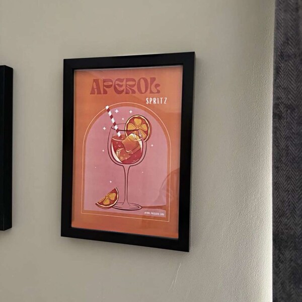 Aperol Spritz Cocktail Poster. From the ‘spritz Collection’ - Etsy