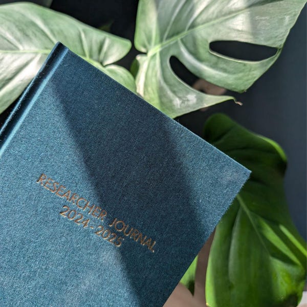 Personalised Notebook Foil-blocked in Gold - Handbound in 10 Coloured ...