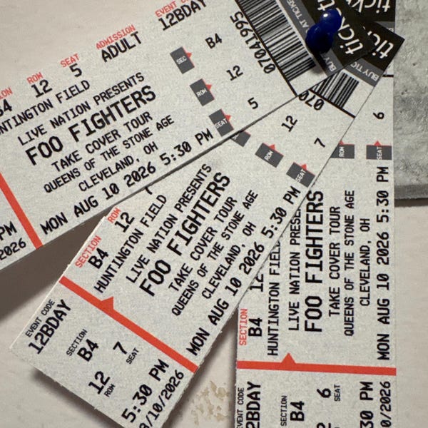 Custom Concert Ticket Stub – Personalized Event Memorabilia - Etsy