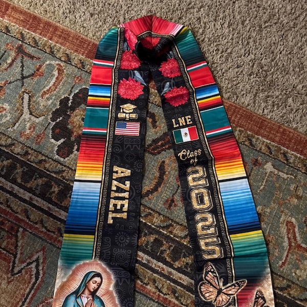 Custom Honduras Graduation Sash, Honduras American Flag Graduation Sash ...