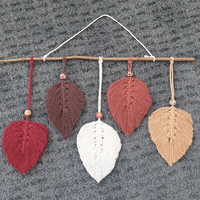 DIY Autumn Leaf Macrame Wall Hanging Kit Video Tutorial - Etsy