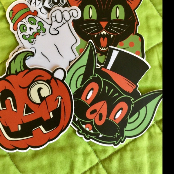 Retro Halloween Hooligan Hobo Ghost Sticker - Etsy