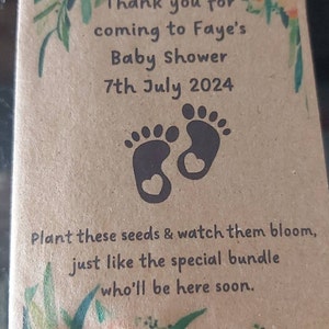 Personalized Teacher Forget Me Not Seed Gift, End of Year Teacher Gift ...