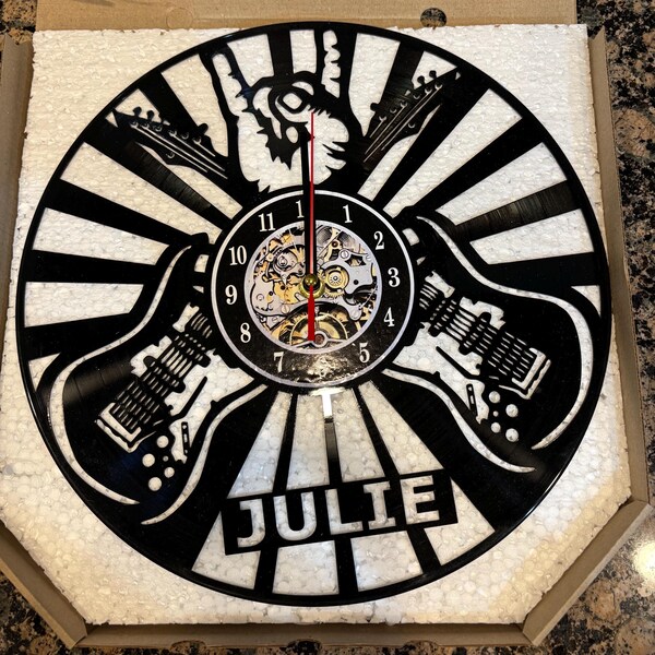 Pink Floyd Vinyl Record Clock, Music Lovers Gift, Rock Band Artwork ...