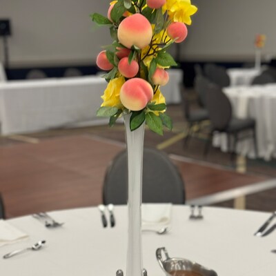 Artificial Peaches Stems, Peach Spray, Faux Fruit, Artificial Peaches ...