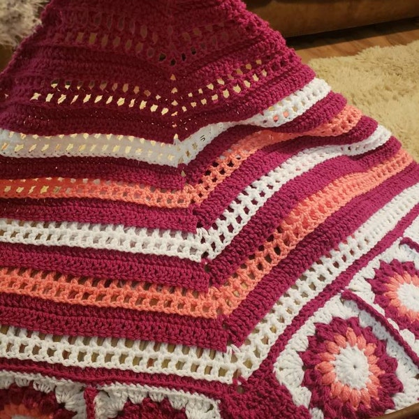 Prayer Shawl Crochet Gathered Easy PATTERN, Easy Prayer Shawl Wrap ...