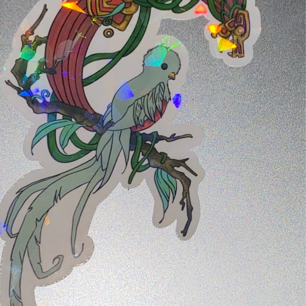 Holographic Quetzalcoatl Sticker. Waterproof! Premium Vinyl Decal ...