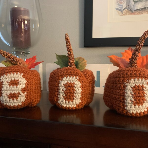 BOO Pumpkins - Crochet Pumpkin Pattern - Pdf Digital Download - Etsy