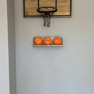 Indoor Basketball Goal. Weathered Gray Wood Basketball Hoop. Basketball ...