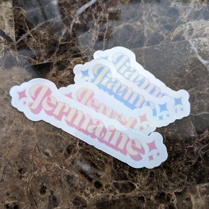 Personalized Name Sticker Custom Name Sticker Colorful Name - Etsy