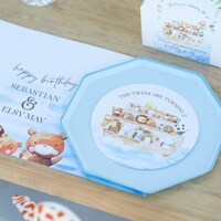 RETRO PIZZA BOX Personalised 7 Party Box. Small Pizza. Wedding Graze ...