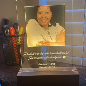 Shimmering Light up Personalized Custom Party Box Table - Etsy