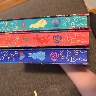 SIGNED: the Fragile Threads of Power Hand-painted BOOK EDGES V E Schwab ...