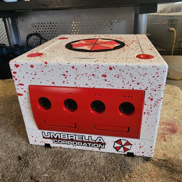 Nintendo Gamecube Forest Green and Light Blue authentic Item Hand ...