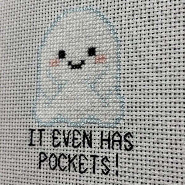 It Even Has Pockets Funny Ghost Cross Stitch Pattern - PDF - Etsy