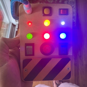 LED Light Switch Board for Toddler Electronic Busy Board for Travel ...