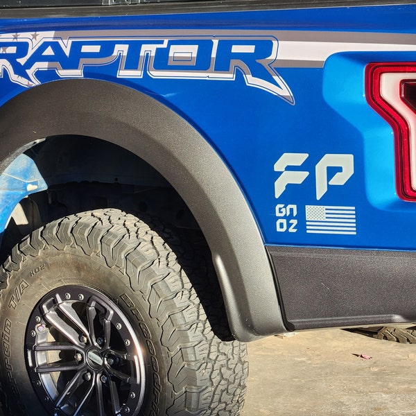 Ford Raptor (gen 1, 2, & 3) - Ford Performance FP Truck Decal American ...