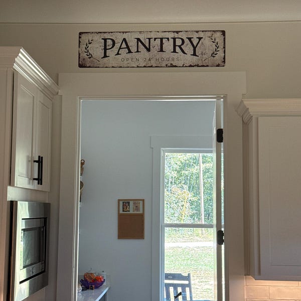 Pantry Sign - Pantry Decor - Pantry Lover Gift - Sign for Pantry - Food ...