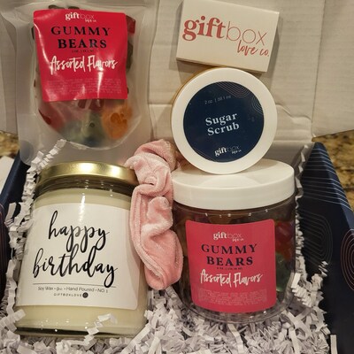 Happy Birthday Gift Box, Custom Birthday Gift Box, Gift Ideas, Happy ...
