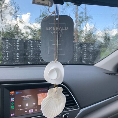 Coastal Cowgirl Rear View Mirror Car Accessory L Coastal - Etsy