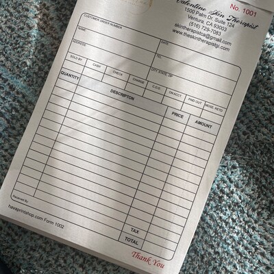 2 Part NCR Custom Invoices 100 Sets 81/2 X 11 - Etsy