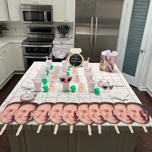 Custom Face Fans With Wooden Handle, Wedding Heads, Bachelorette Groom ...