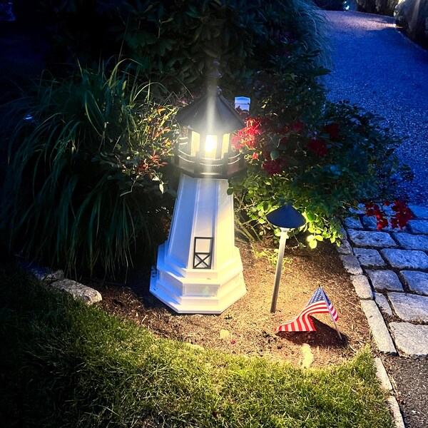 Amish Mailbox With Solar Lighthouse Poly Lumber Handmade - Etsy