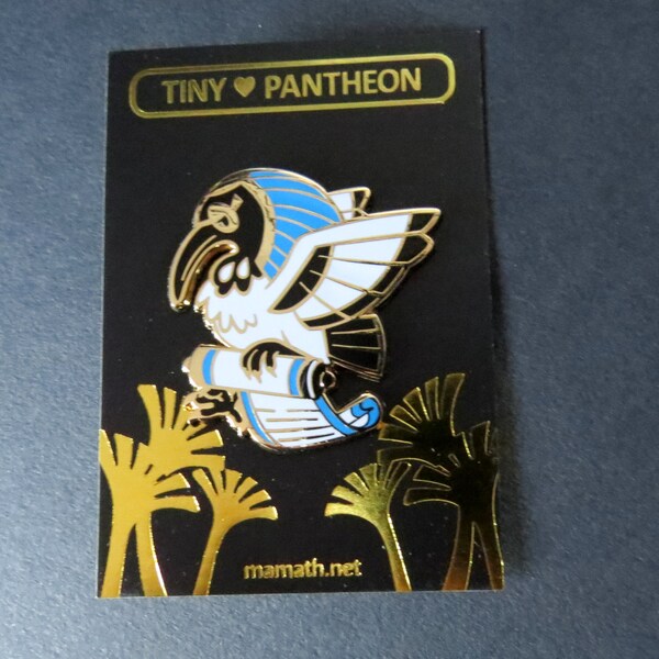 Tiny Pantheon THOTH ENAMEL PIN. Cute Ancient Egyptian Ibis God Djehuty ...