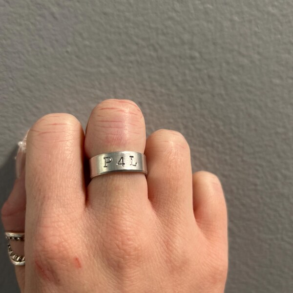 P4L / Pogue for Life / Outer Banks / Hand Stamped Metal Ring / Secret ...