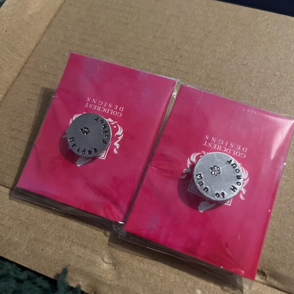 Personalised Pocket Hug Coin Keyring Hanging Ornament / Long Distance ...