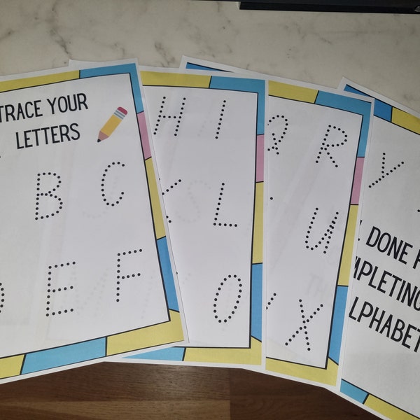 Alphabet Tracing Worksheet | Fun Learning | Learn to Write ...