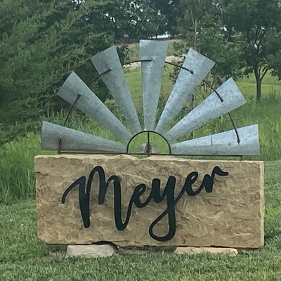 Custom Metal Word Sign Personalized Name Sign Cursive Word Script ...