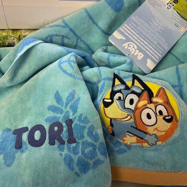 Cartoon Blue Dog Style Machine Embroidery Font Design, Instant Download ...