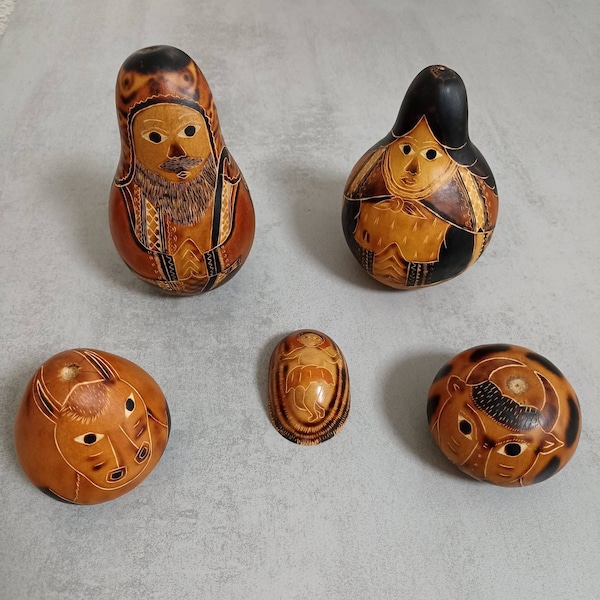 Chulucanas Nativity Set/6 Pcs. Country Style 6h - Etsy