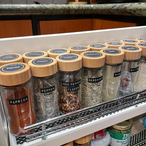 160 Gold Spice Jar Labels: Preprinted Minimalist Gold Foil - Etsy