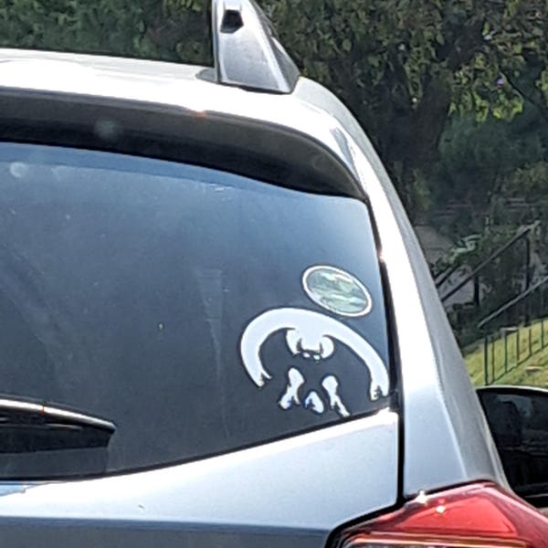 Mothman Car Decal Mothman Sticker Bumper Sticker for Cars Cryptid Vinyl ...