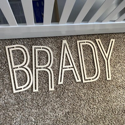 Name Cutouts for Nursery Wooden Letters Name Sign Nursery - Etsy