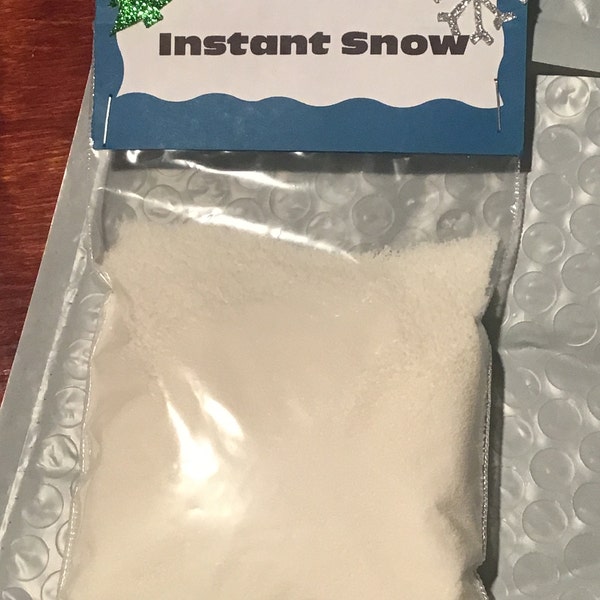 Sno Wonder Fake Snow, Just Add Water, Non Toxic, Instant Snow, Slime ...