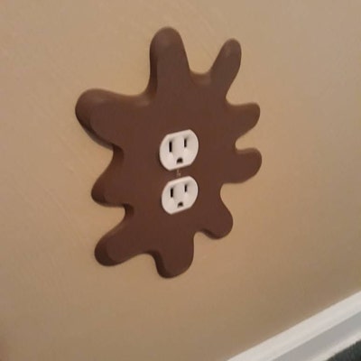 Round Circle Outlet Cover 3D Printed - Etsy